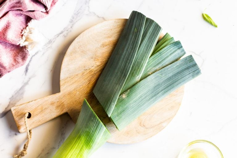 How To Use Leek Leaves To Replace Onion On Low FODMAP Diet - A Little ...