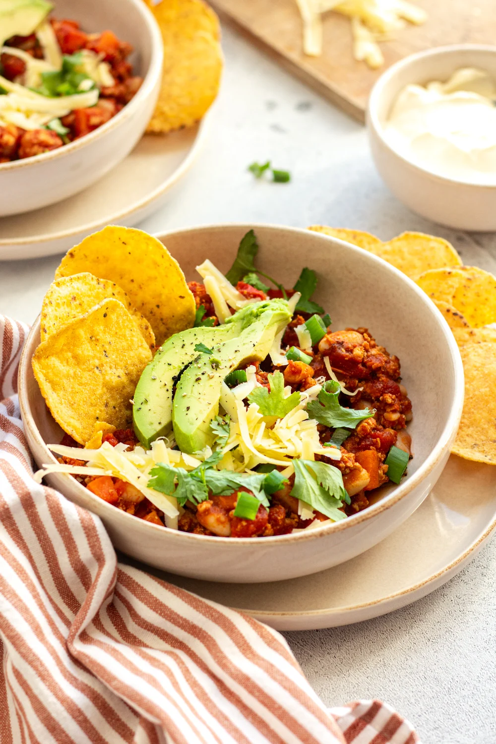 Low FODMAP Turkey Chili Bowls - A Little Bit Yummy